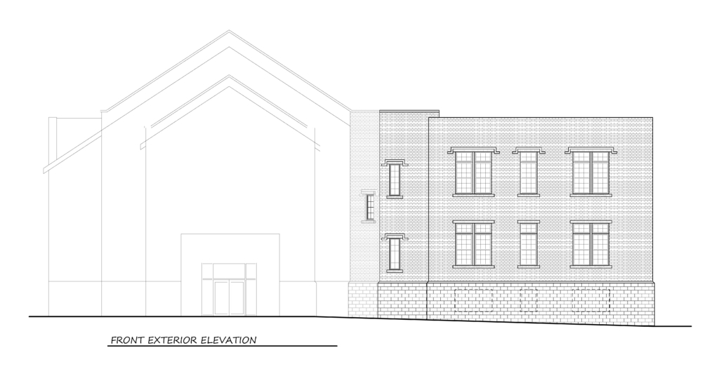 First Christian Church Exterior Elevation | Curtis Architecture