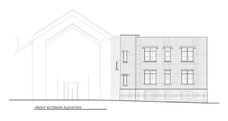 First Christian Church Exterior Elevation | Curtis Architecture