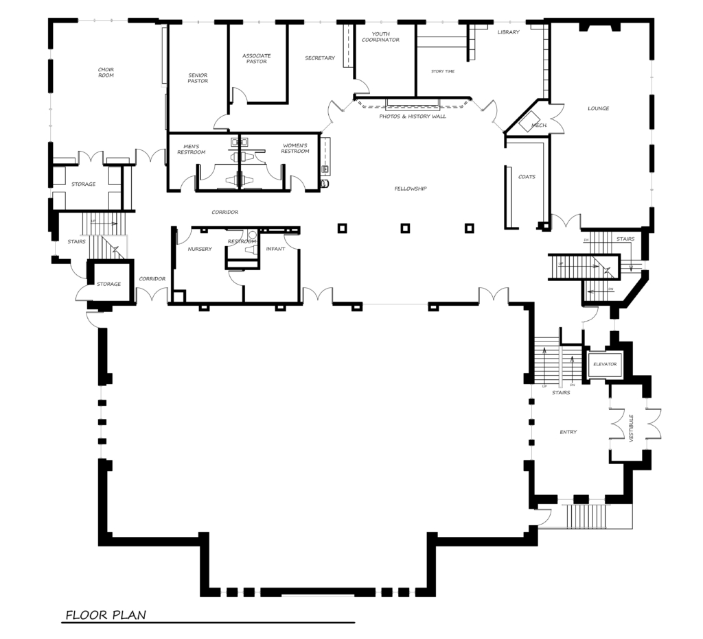 First Christian Church Floor Plans | Curtis Architecture