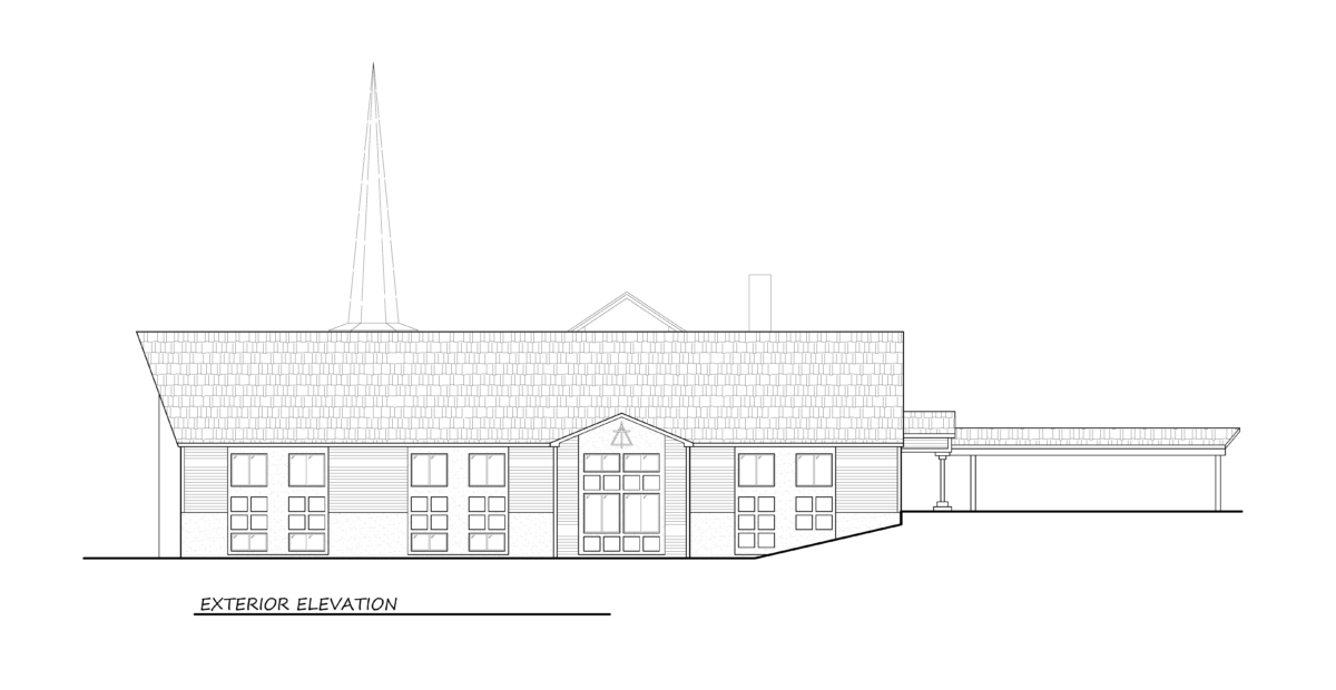 First Christian Reformed Exterior Elevation | Curtis Architecture