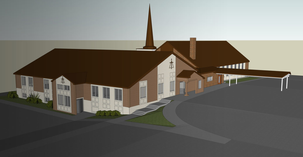 Front Entry Rendering | Curtis Architecture