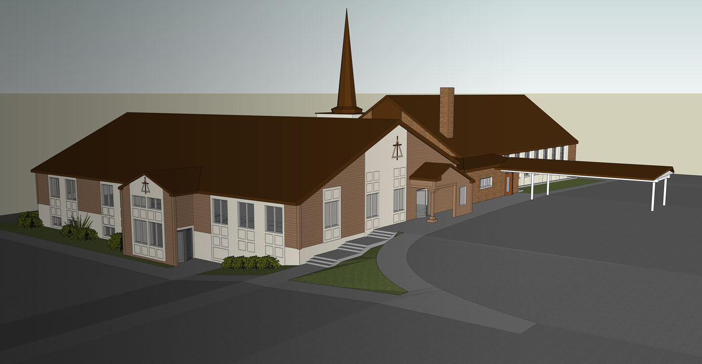 Front Entry Rendering | Curtis Architecture