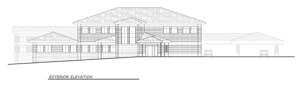 Horizon Bank Exterior Elevation | Curtis Architecture