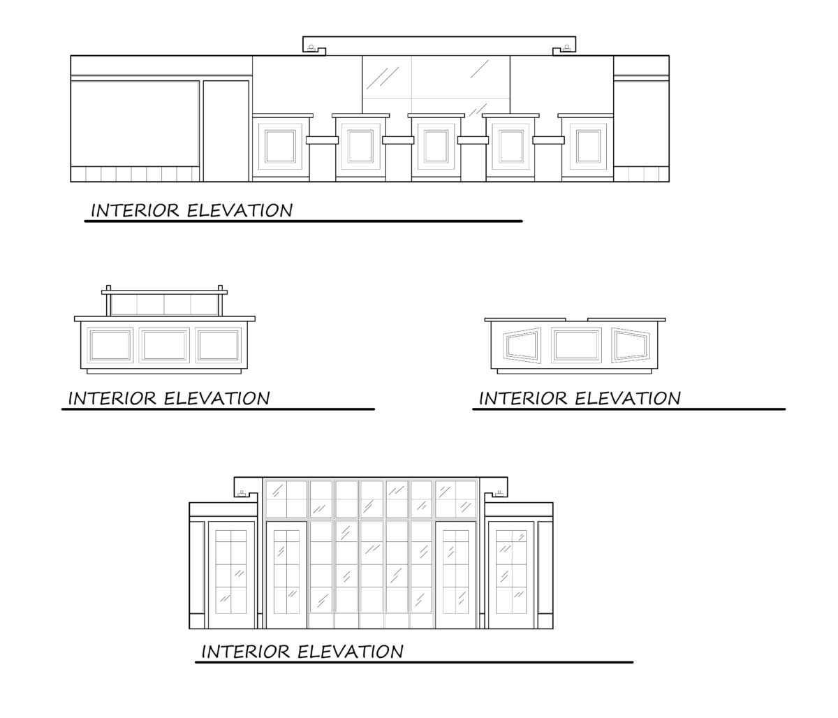Horizon Bank Interior Elevations | Curtis Architecture