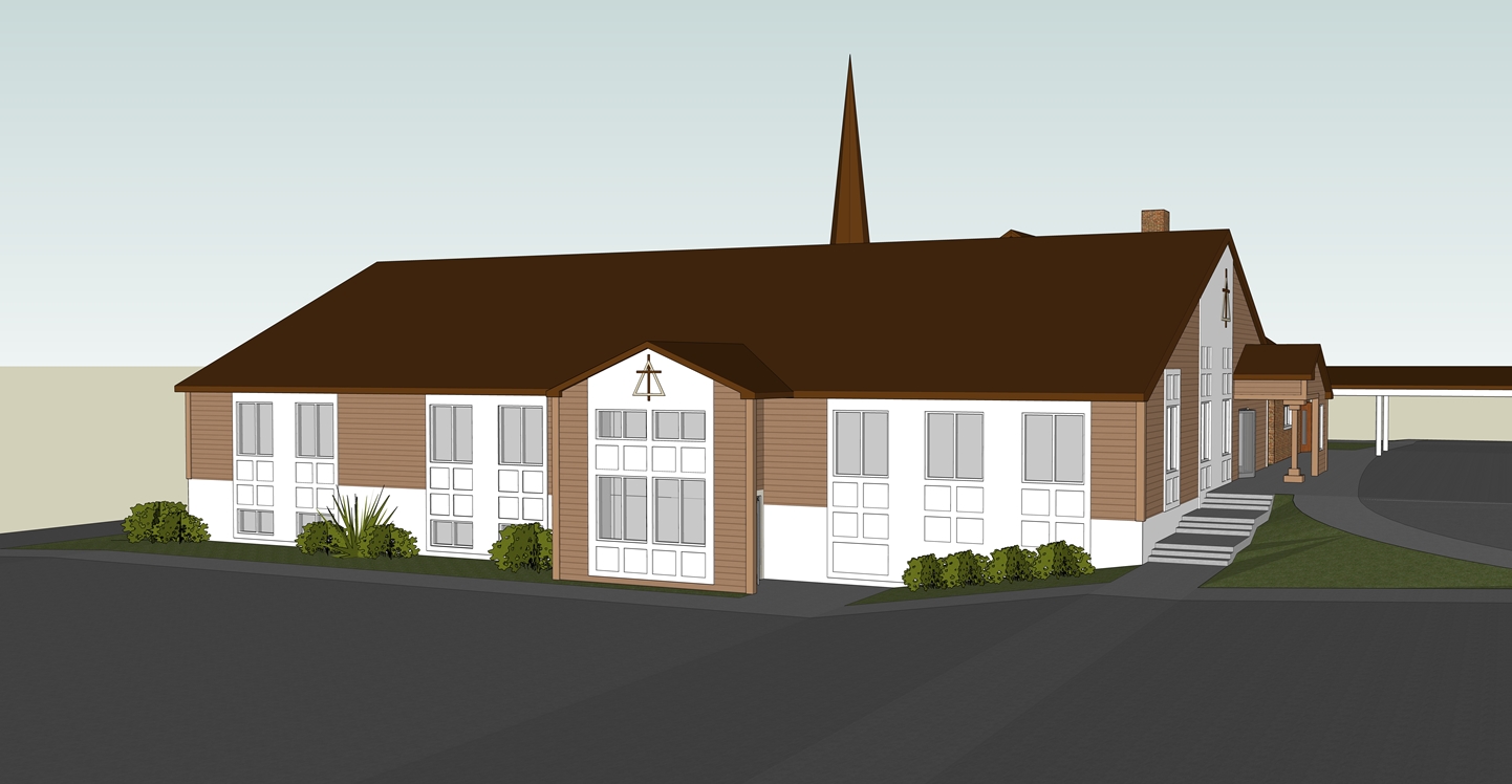 First Christian Reformed Church 3D Rendering | Curtis Architecture